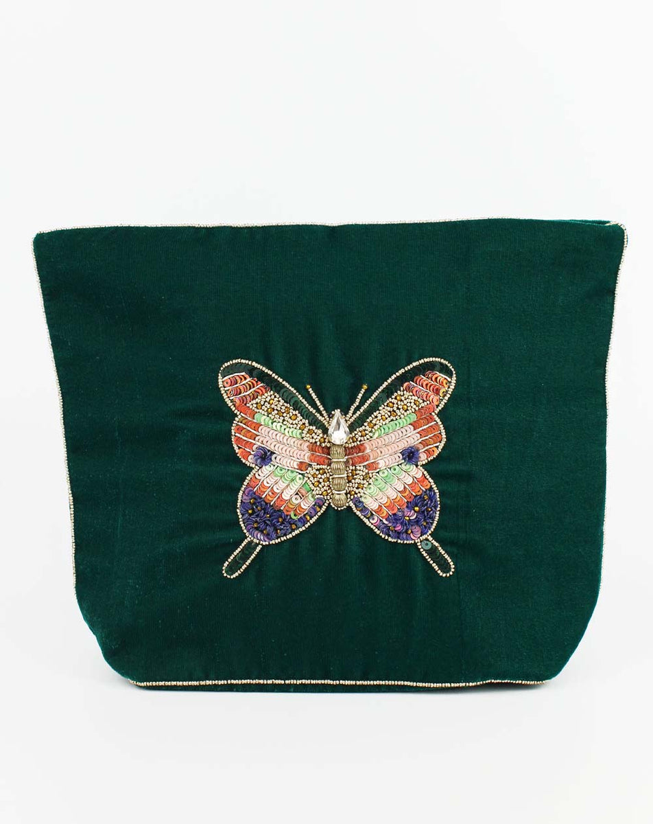 My Doris - Jewelled Butterfly Make up Bag – Lilac Rose My Doris - Jewelled Butterfly Make up Bag – Lilac Rose