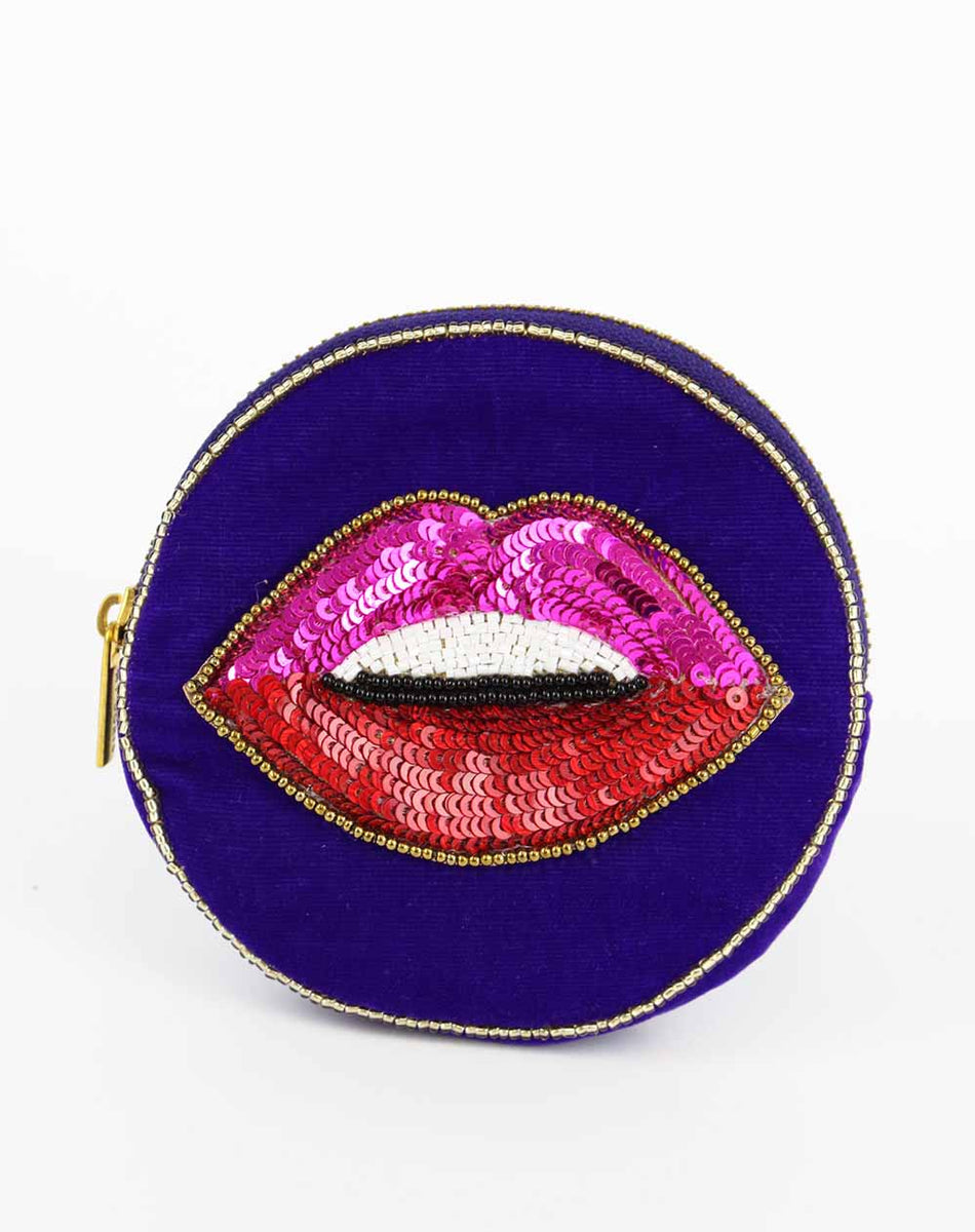 My Doris - Lips Round Purse – Lilac Rose