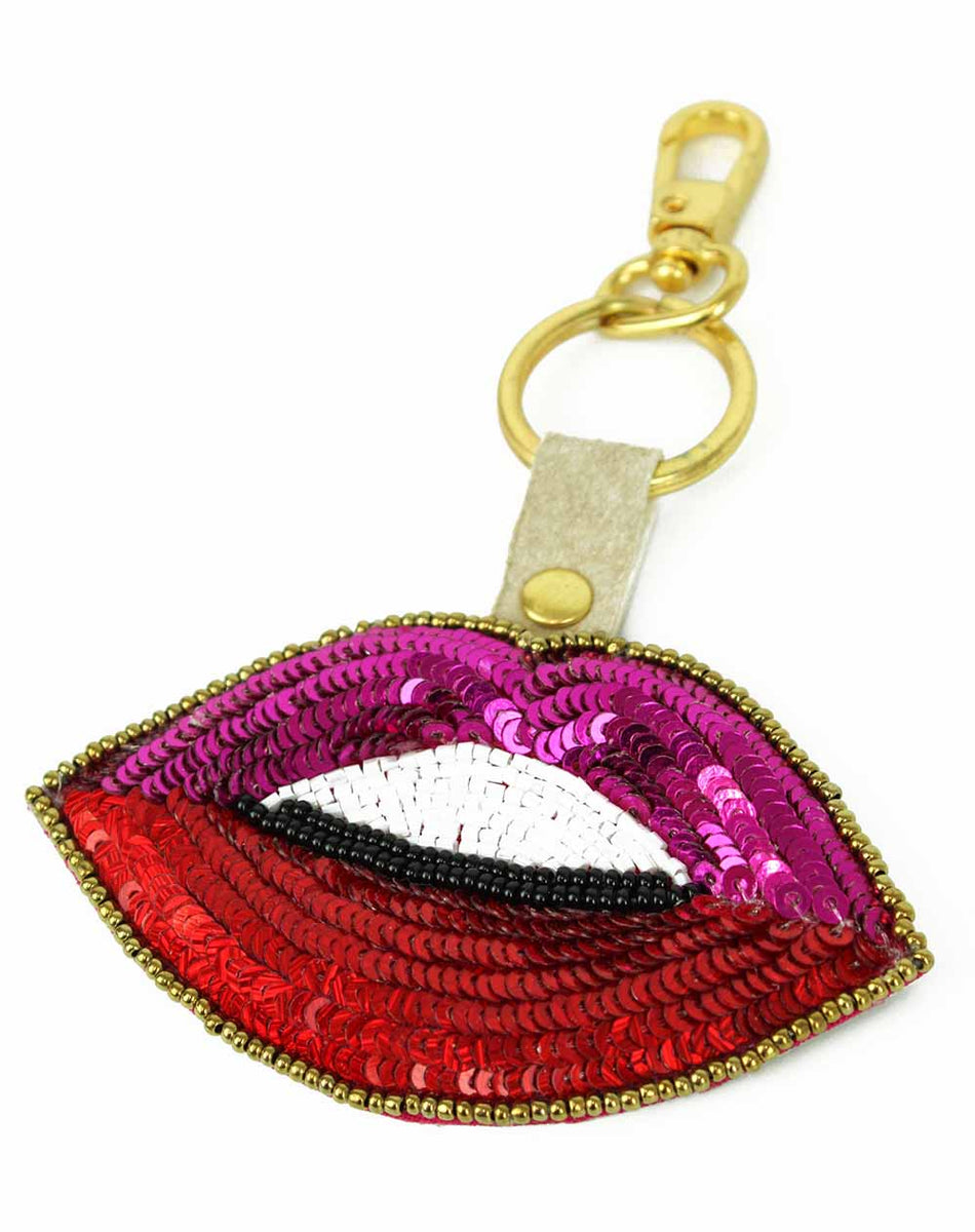 My Doris - Lips Keyring – Lilac Rose