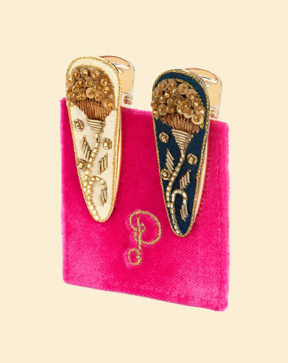 Powder Jewelled Hair Clips (Set of 2) - Sunflowers – Lilac Rose